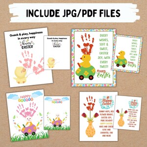 Easter Handprint BUNDLE Craft, Easter Handprint Art, Printable ...