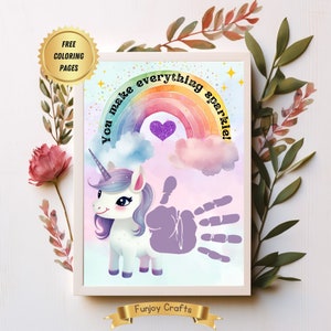 PRINTABLE Mother's Day Handprint Art Craft for Kids, Toddler, Preschool ...