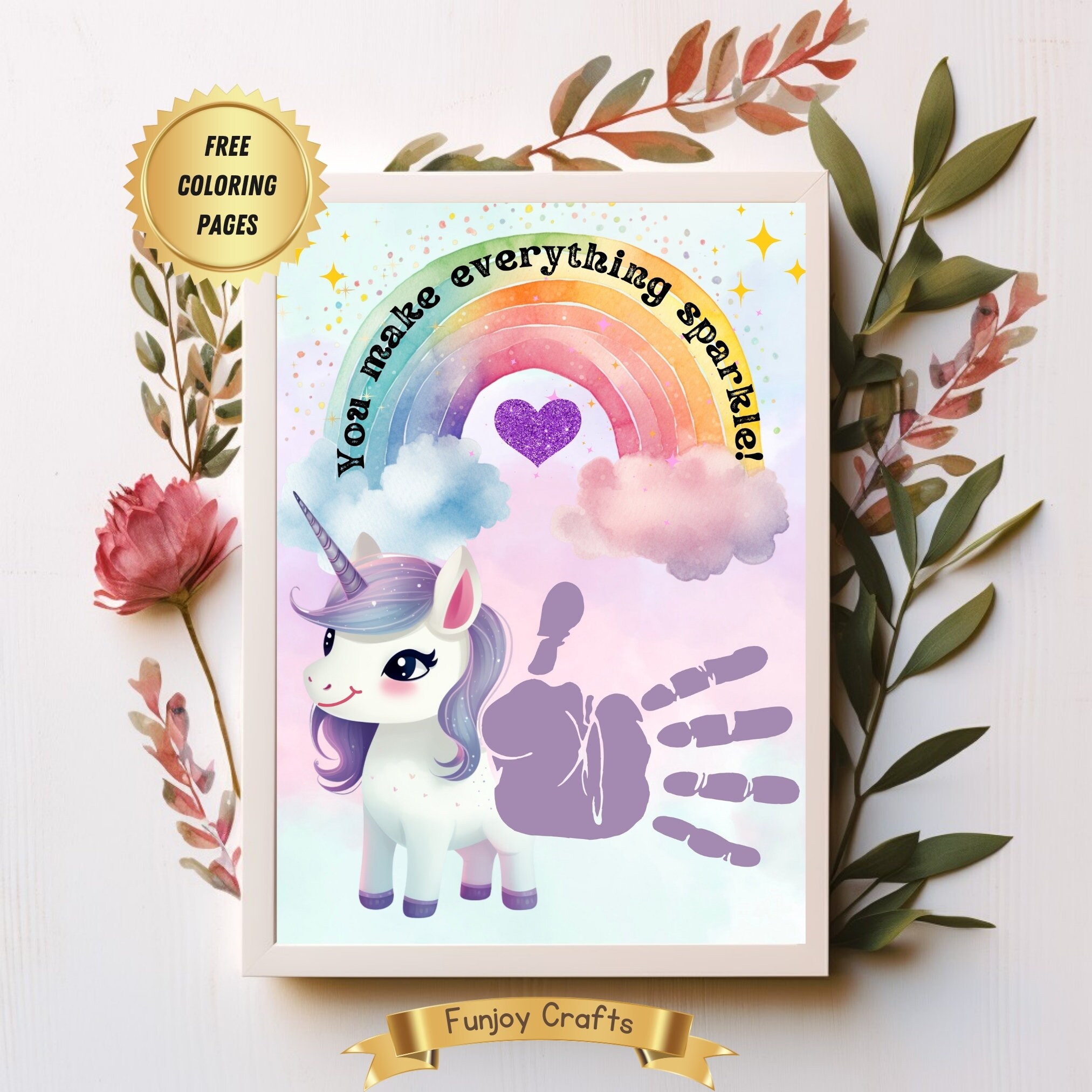 PRINTABLE Mother's Day Handprint Art Craft for Kids, Toddler, Preschool ...