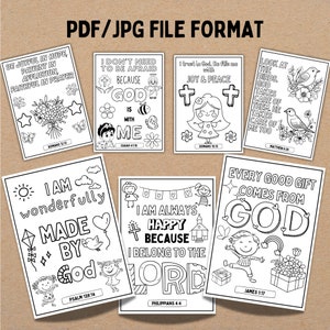 PRINTABLE Christian Bible Verse Homeschool Printable Coloring Page Kid ...