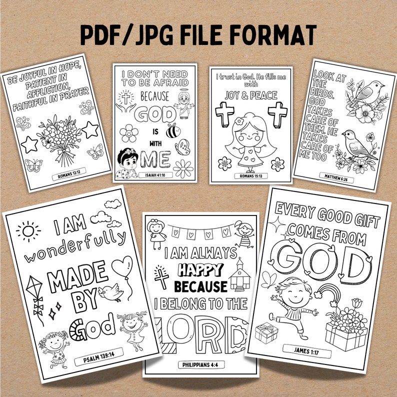 PRINTABLE Christian Bible Verse Homeschool Printable Coloring Page Kid ...