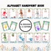 DIY Alphabet Handprint Book, Alphabet Handprint Craft, Preschool ...