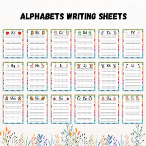 DIY Alphabet Handprint Book, Alphabet Handprint Craft, Preschool ...