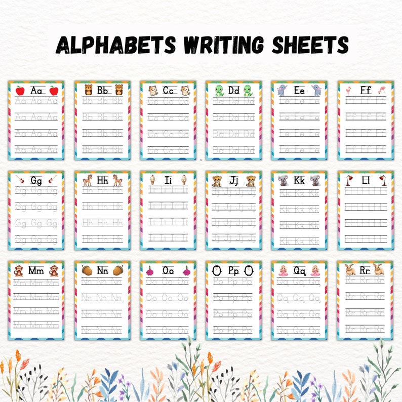 DIY Alphabet Handprint Book, Alphabet Handprint Craft, Preschool ...