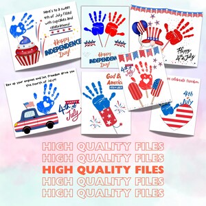4th of July Handprint Art BUNDLE, Fourth of July Craft, Classroom ...