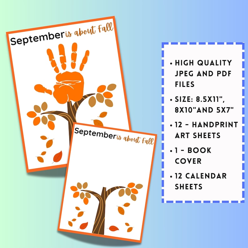 2025 Printable Handprint Activity, Handprint Memory Book, Handprint Art ...
