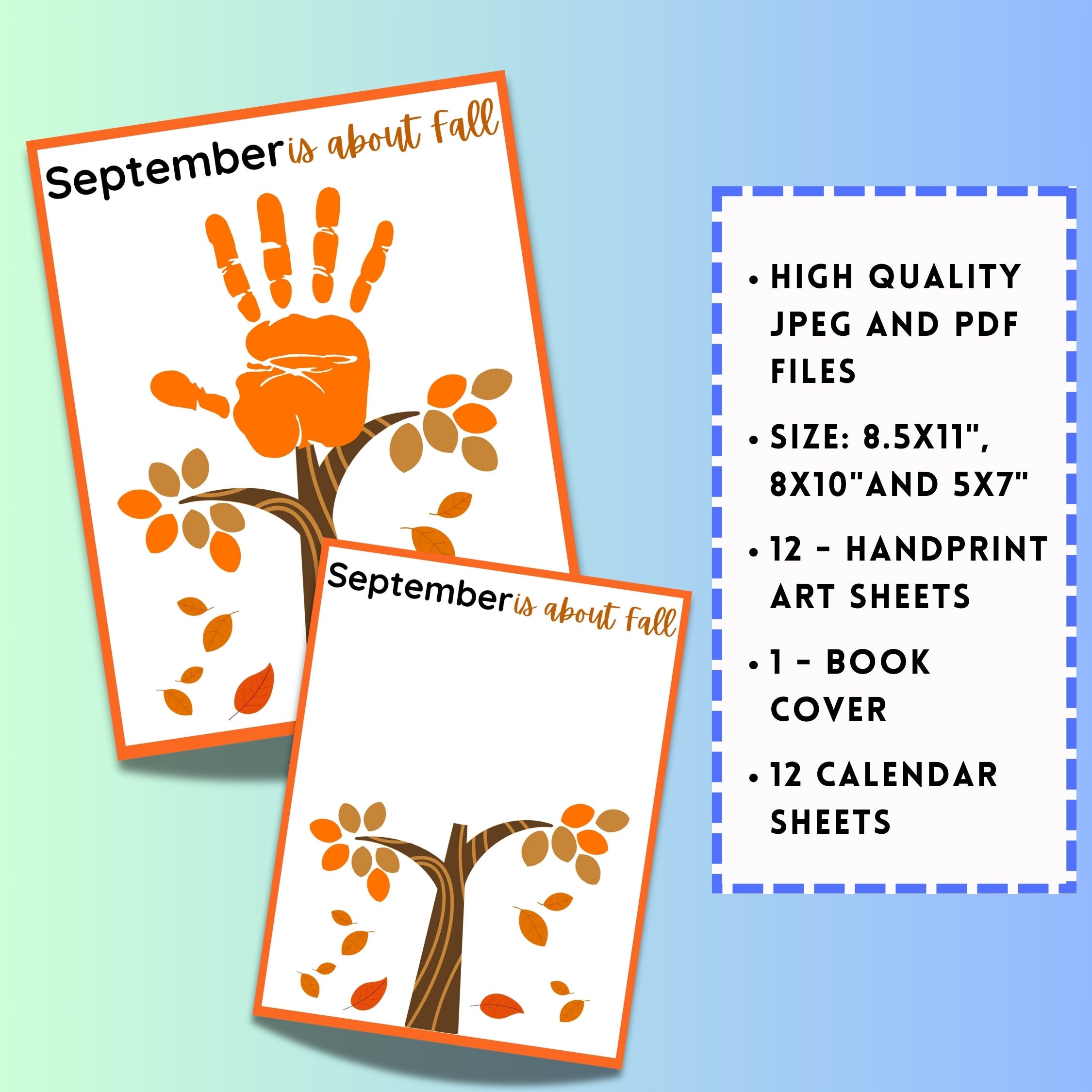 2025 Printable Handprint Activity, Handprint Memory Book, Handprint Art ...