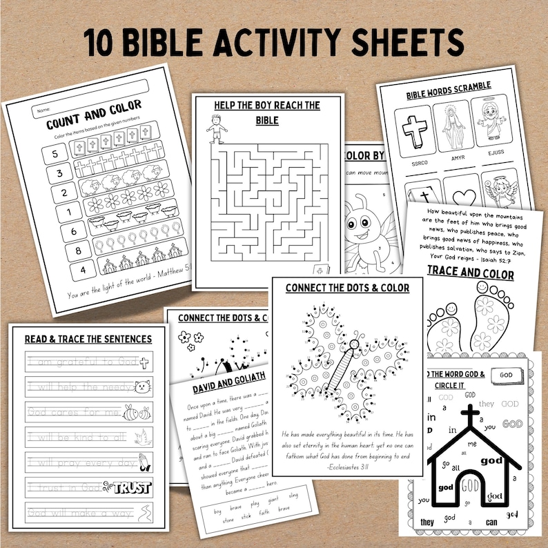 PRINTABLE Christian Bible Verse Homeschool Printable Coloring Page Kid ...