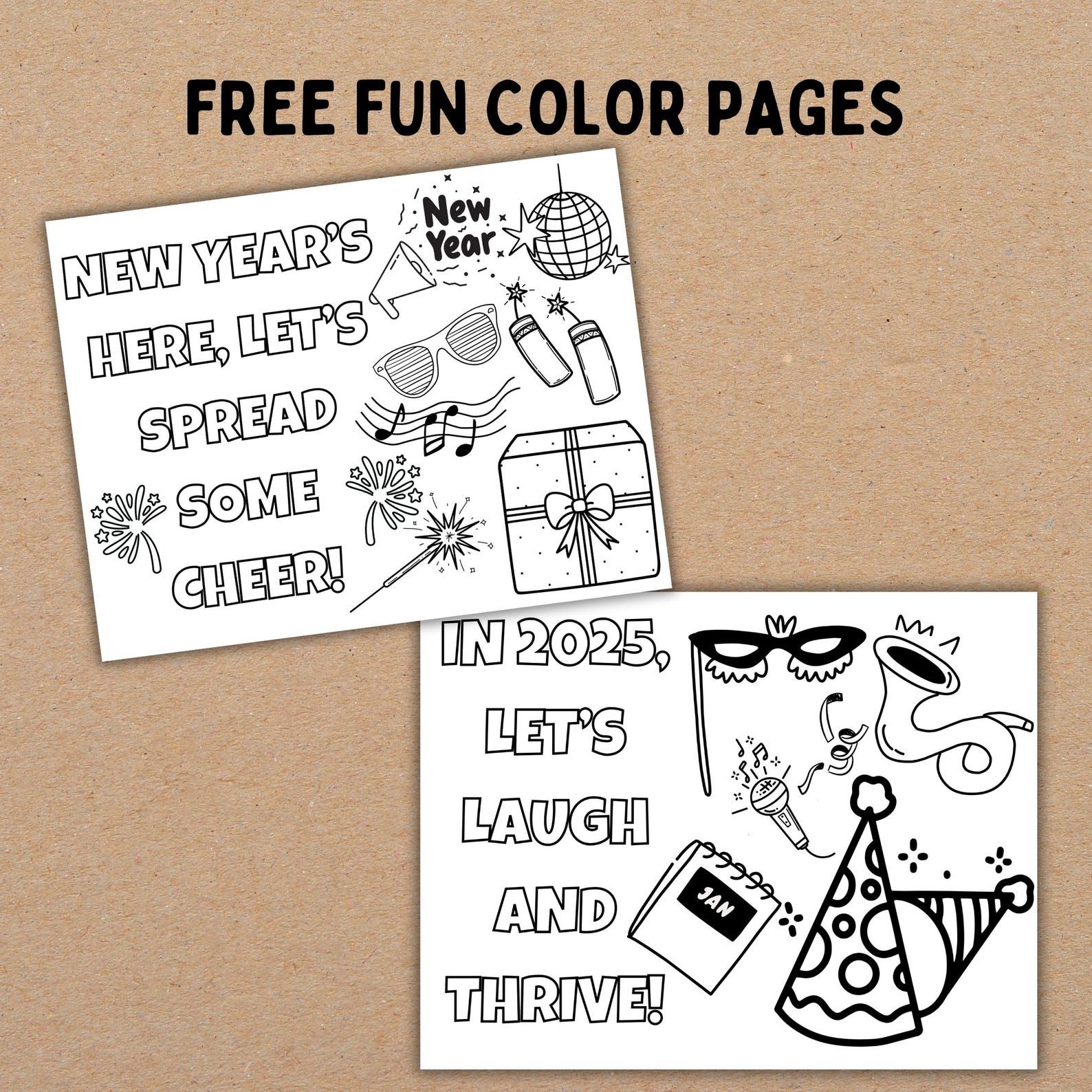 New Years 2025 Activity Placemat PRINTABLE New Years Eve Activity Sheet ...