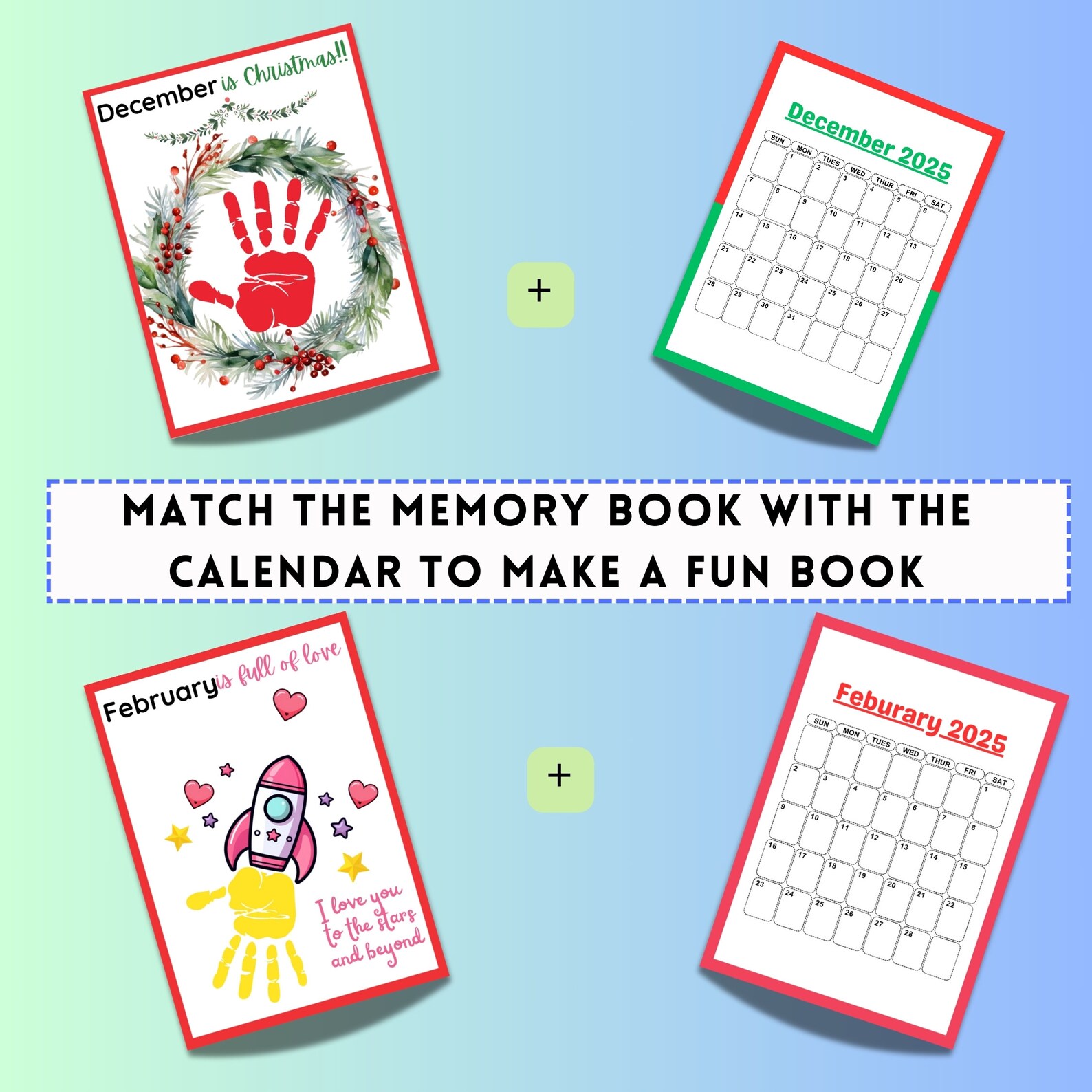2025 Printable Handprint Activity, Handprint Memory Book, Handprint Art ...