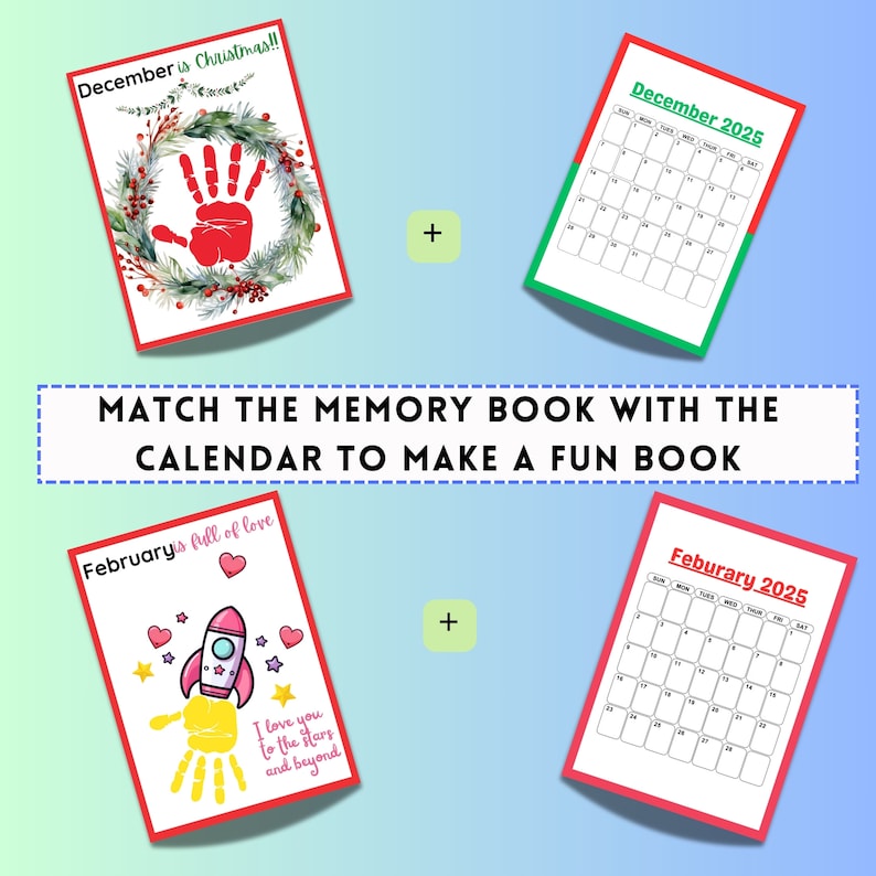 2025 Printable Handprint Activity, Handprint Memory Book, Handprint Art ...