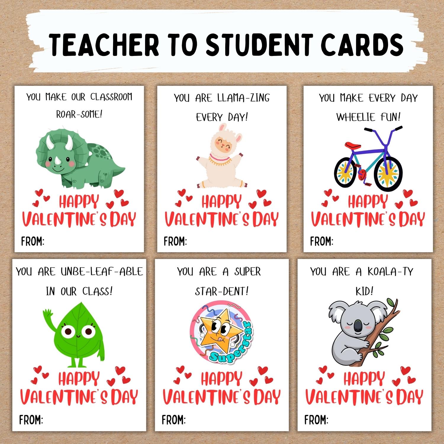 Teacher Valentines for Students, Teacher Valentines for Class, Teacher ...