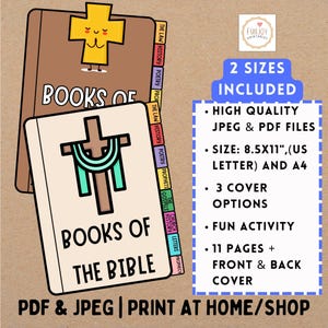 PRINTABLE Books of the Bible DIY Memory Flipbook, Christian Resources ...