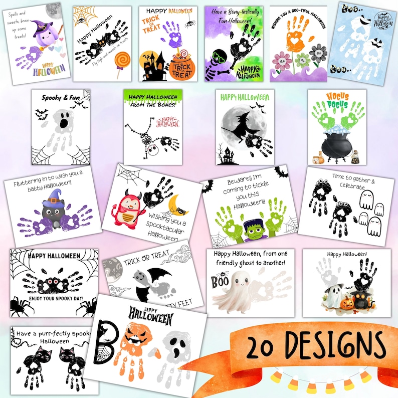 DIY Halloween Handprint Craft, Halloween Crafts, Halloween Handprint ...