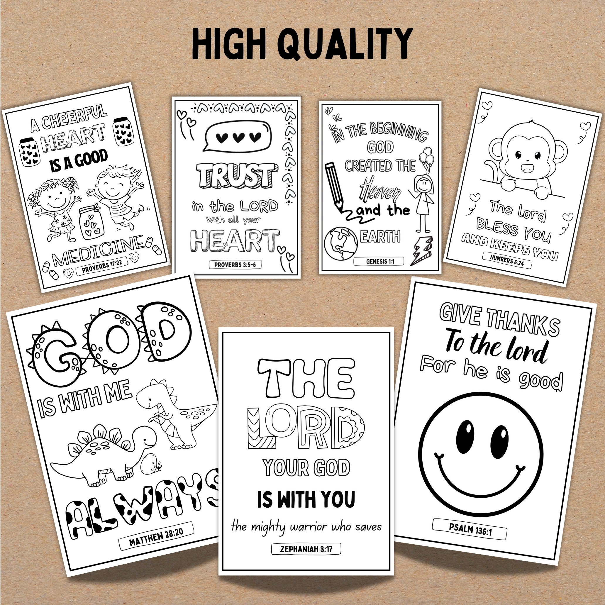 PRINTABLE Christian Bible Verse Homeschool Printable Coloring Page Kid ...