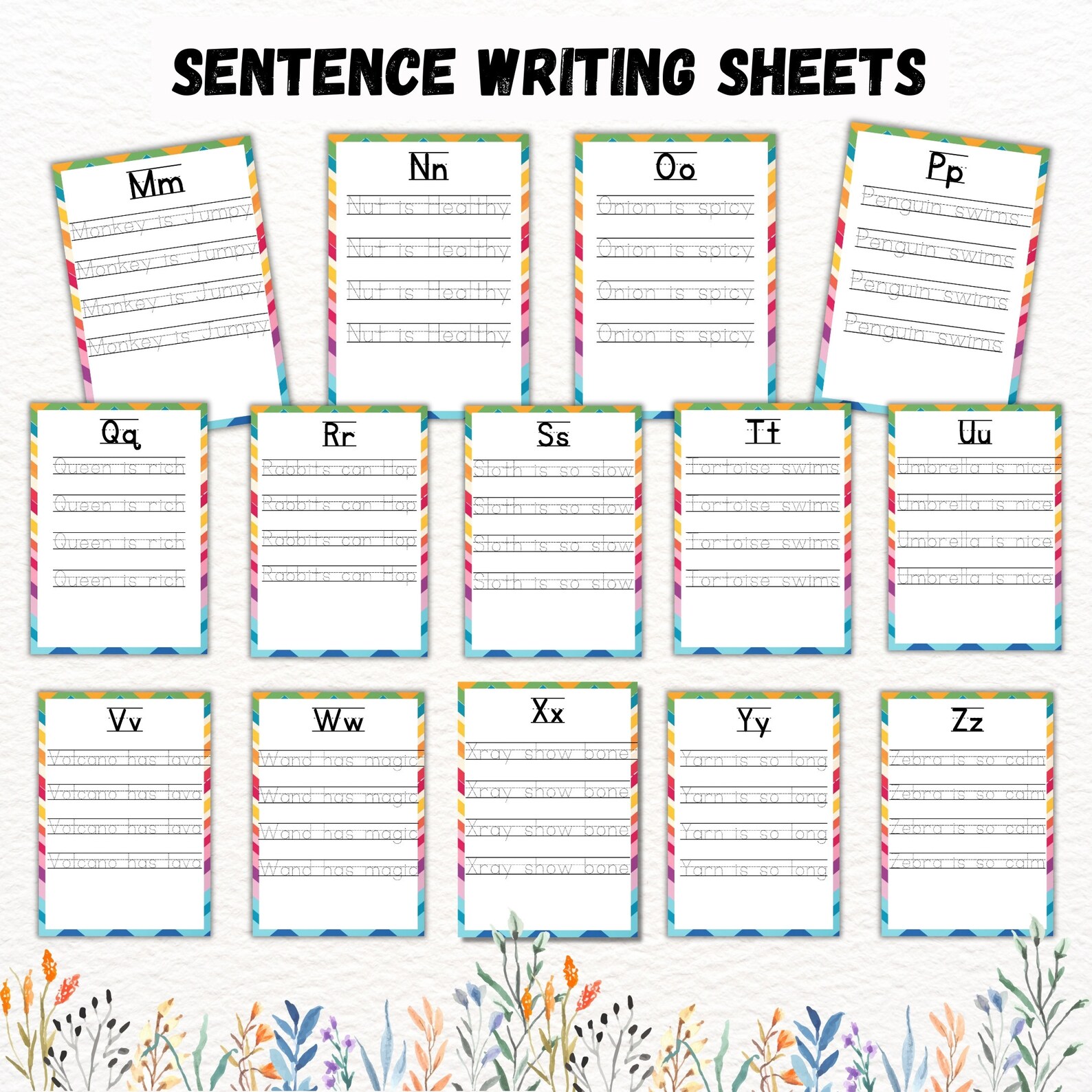 DIY Alphabet Handprint Book, Alphabet Handprint Craft, Preschool ...