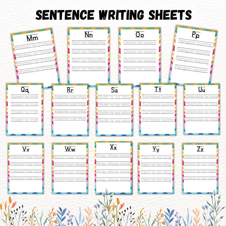 DIY Alphabet Handprint Book, Alphabet Handprint Craft, Preschool ...