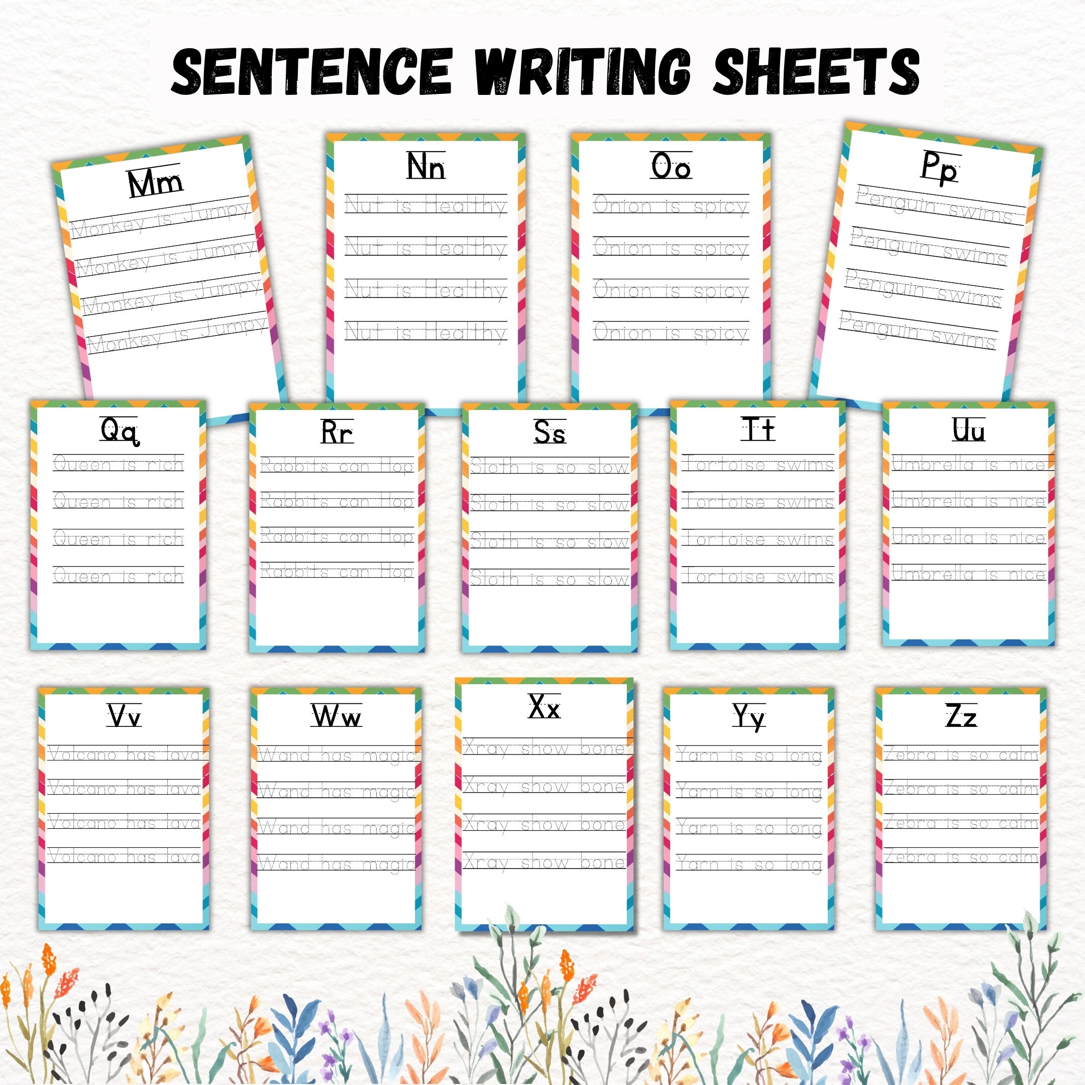 DIY Alphabet Handprint Book, Alphabet Handprint Craft, Preschool ...