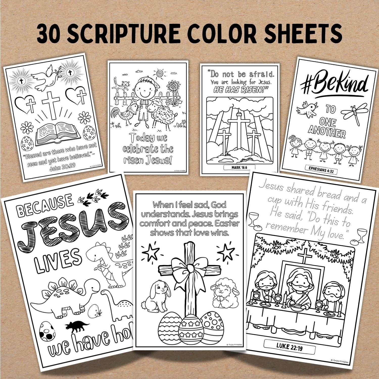 Easter Bible Activity BUNDLE, Easter Games, Activity, Coloring Pages ...