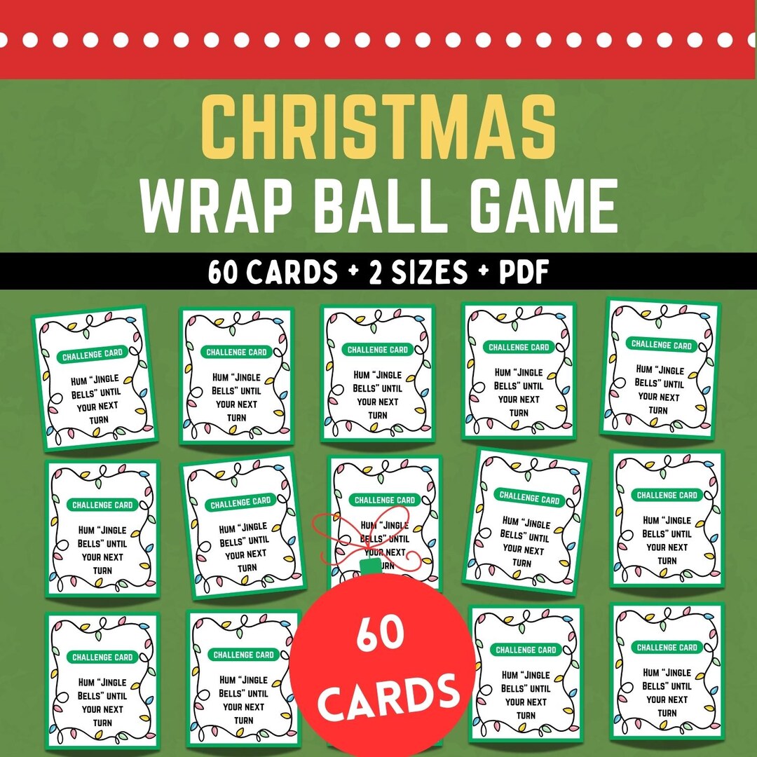 Christmas Holiday Wrap Ball Game, Gift Exchange Game, Holiday Party ...