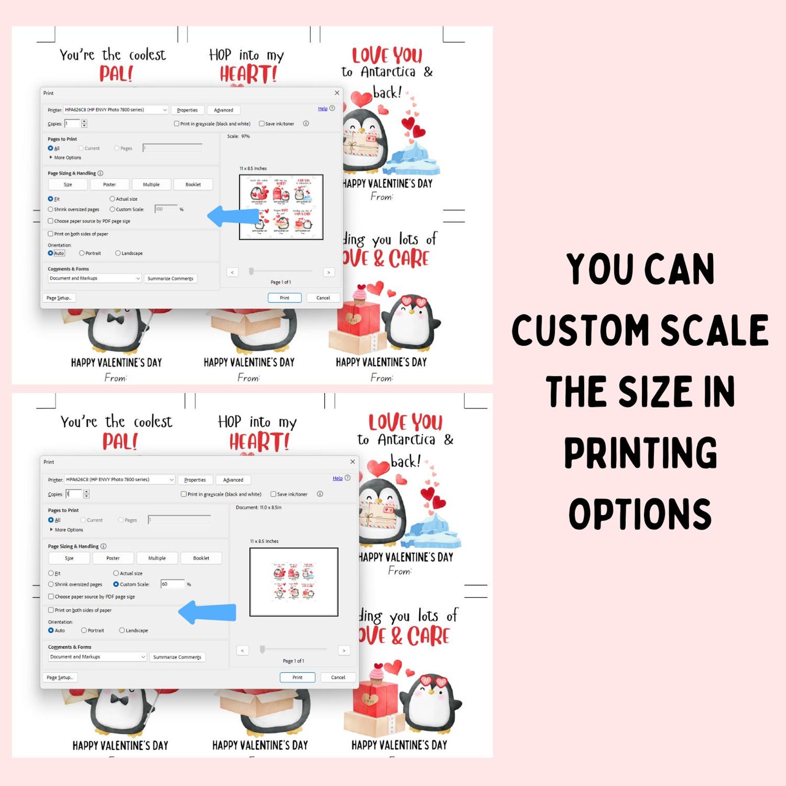EDITABLE Cute Bear Valentine Cards, Classroom Valentines Day Cards Kids ...
