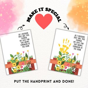 Handprint Gift From Daughter, Dad Gift, Gift for Mom, Child Handprint ...