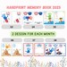 2025 Handprint Memory Book, Kids Handprint Footprint Craft, Memory Book ...