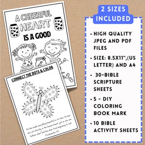 PRINTABLE Christian Bible Verse Homeschool Printable Coloring Page Kid ...