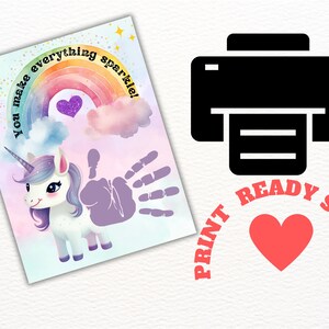 PRINTABLE Mother's Day Handprint Art Craft for Kids, Toddler, Preschool ...