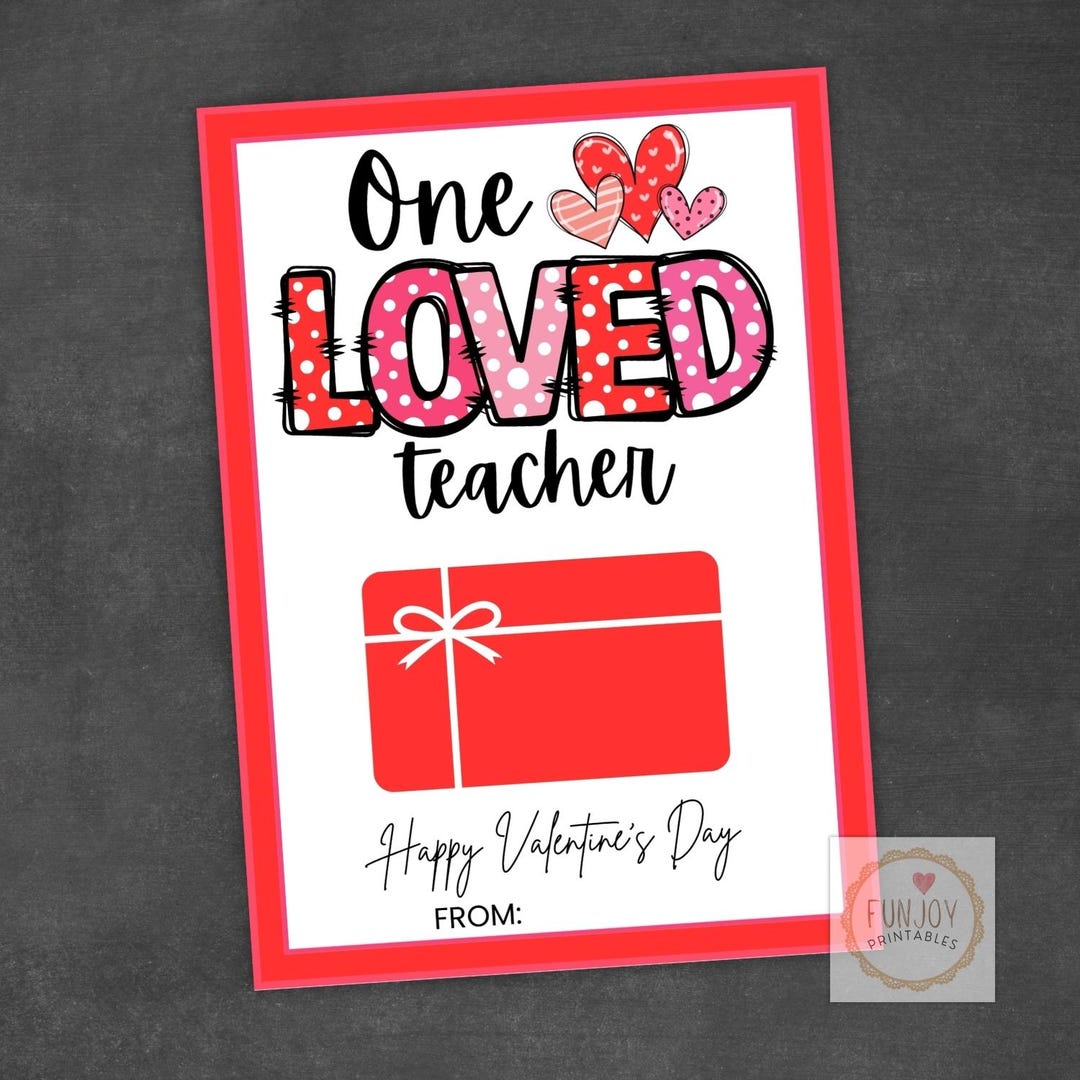 Valentine Gift Card Holder - Printable - Teacher Gift Idea - Instant ...