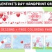 Printable Valentines Day Handprint Craft, Keepsake Art, Toddler ...