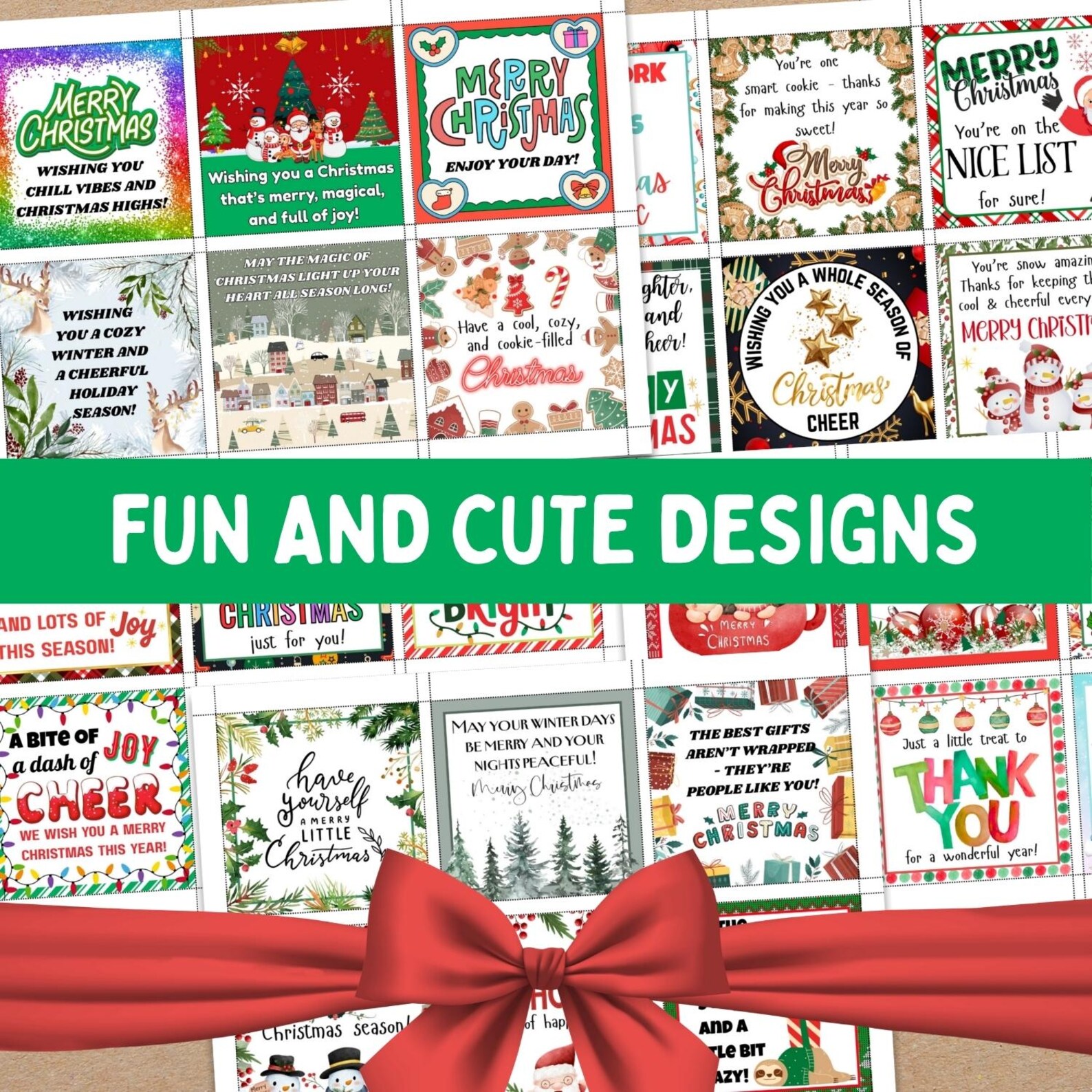 Christmas Gift Tags, Treat Labels, 30 Designs (digital Download) - Etsy