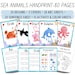 Sea Animals Handprint Craft, Undersea Handprint, Classroom Nursery ...