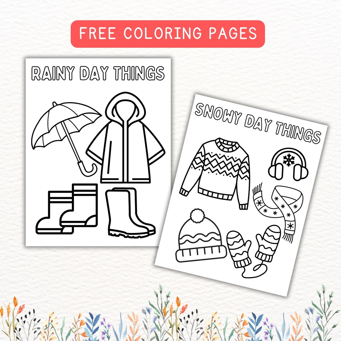Printable Weather Handprint Craft Bundle, Kindergarten, Handprint Art ...