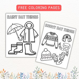 Printable Weather Handprint Craft Bundle, Kindergarten, Handprint Art ...