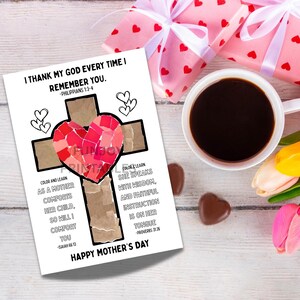 Mother's Day Bible Craft PRINTABLE, Kids' Activity, Church, Sunday ...