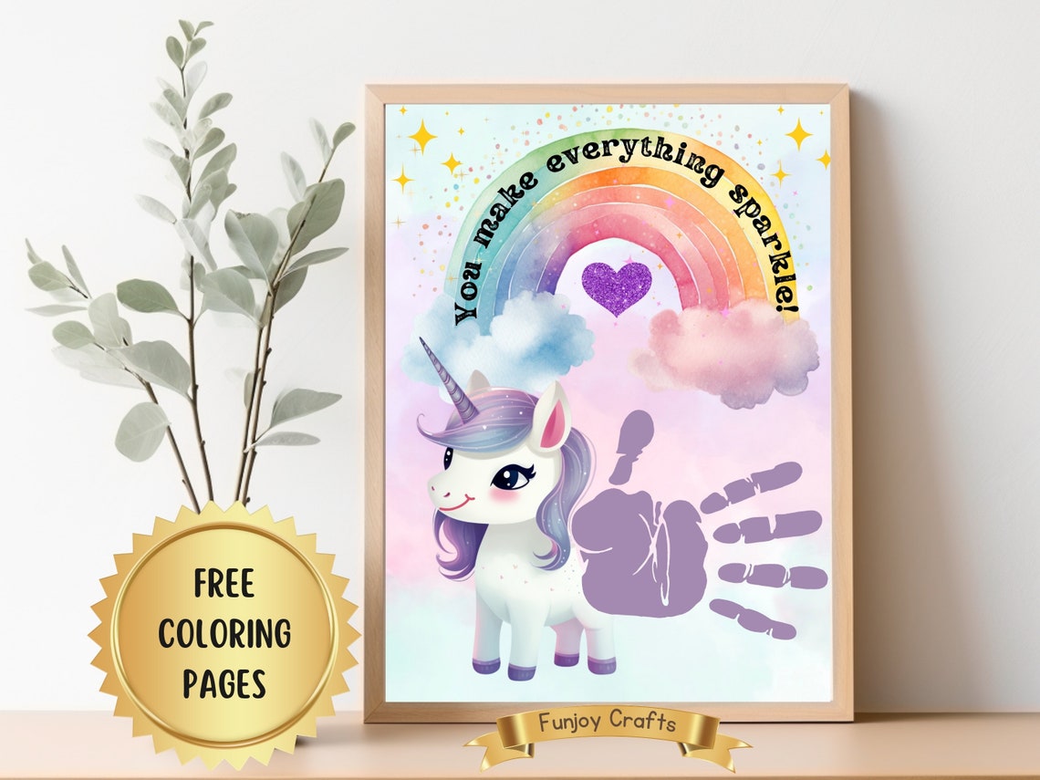 PRINTABLE Mother's Day Handprint Art Craft for Kids, Toddler, Preschool ...