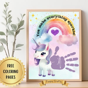 PRINTABLE Mother's Day Handprint Art Craft for Kids, Toddler, Preschool ...