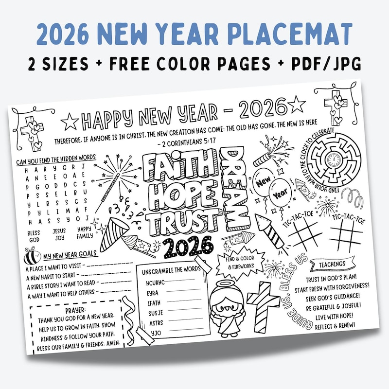 Activity Book Bible Based - Etsy