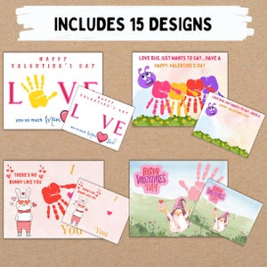 Printable Valentines Day Handprint Craft, Keepsake Art, Toddler ...