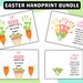Happy Easter Handprint Footprint Art Craft Bundle, Easter Craft for ...