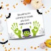 PRINTABLE Halloween Handprint Activity, Handprint Art Craft ...