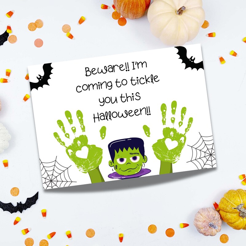 Halloween Handprint Craft - Etsy