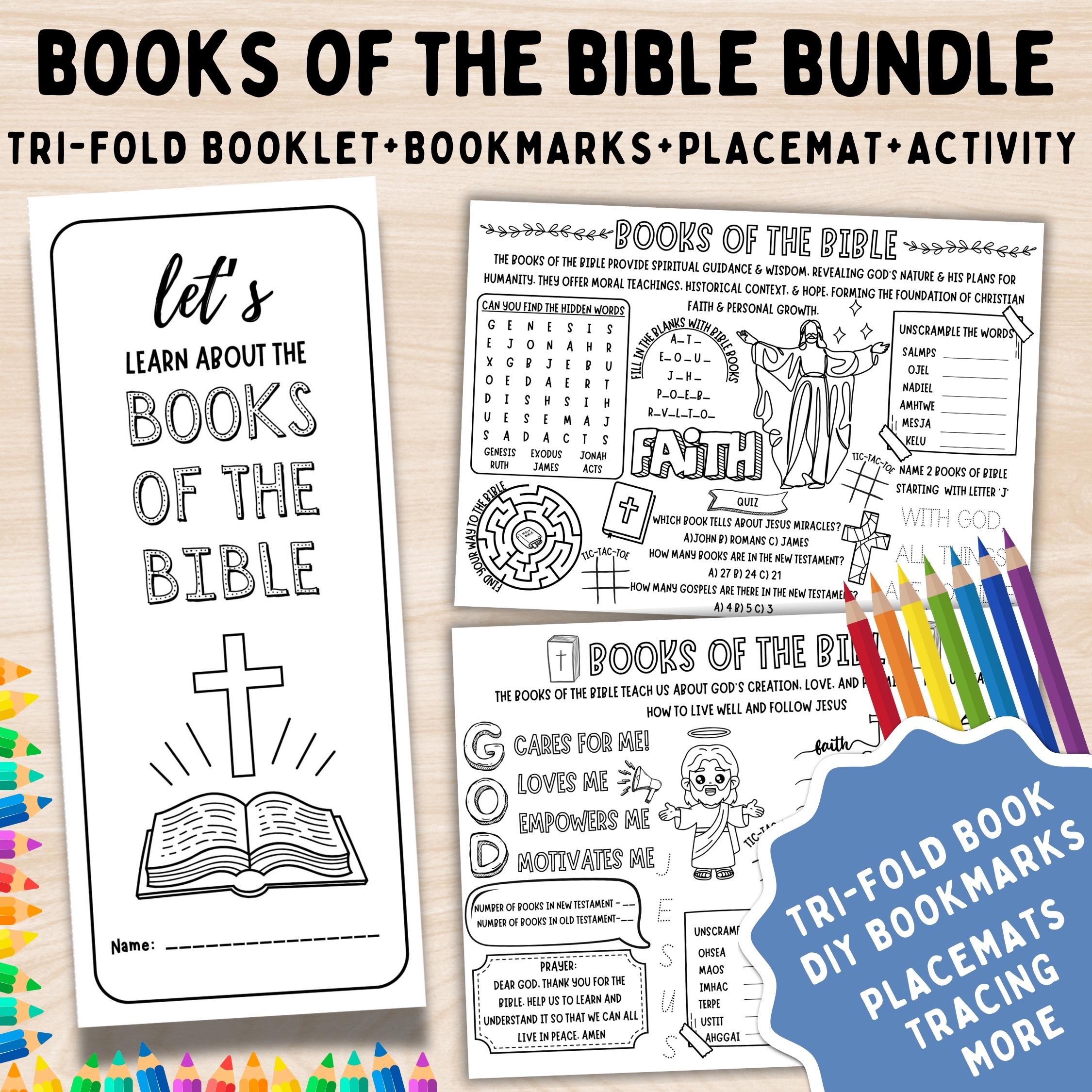 PRINTABLE Books of the Bible Activity BUNDLE, Books of the Bible ...