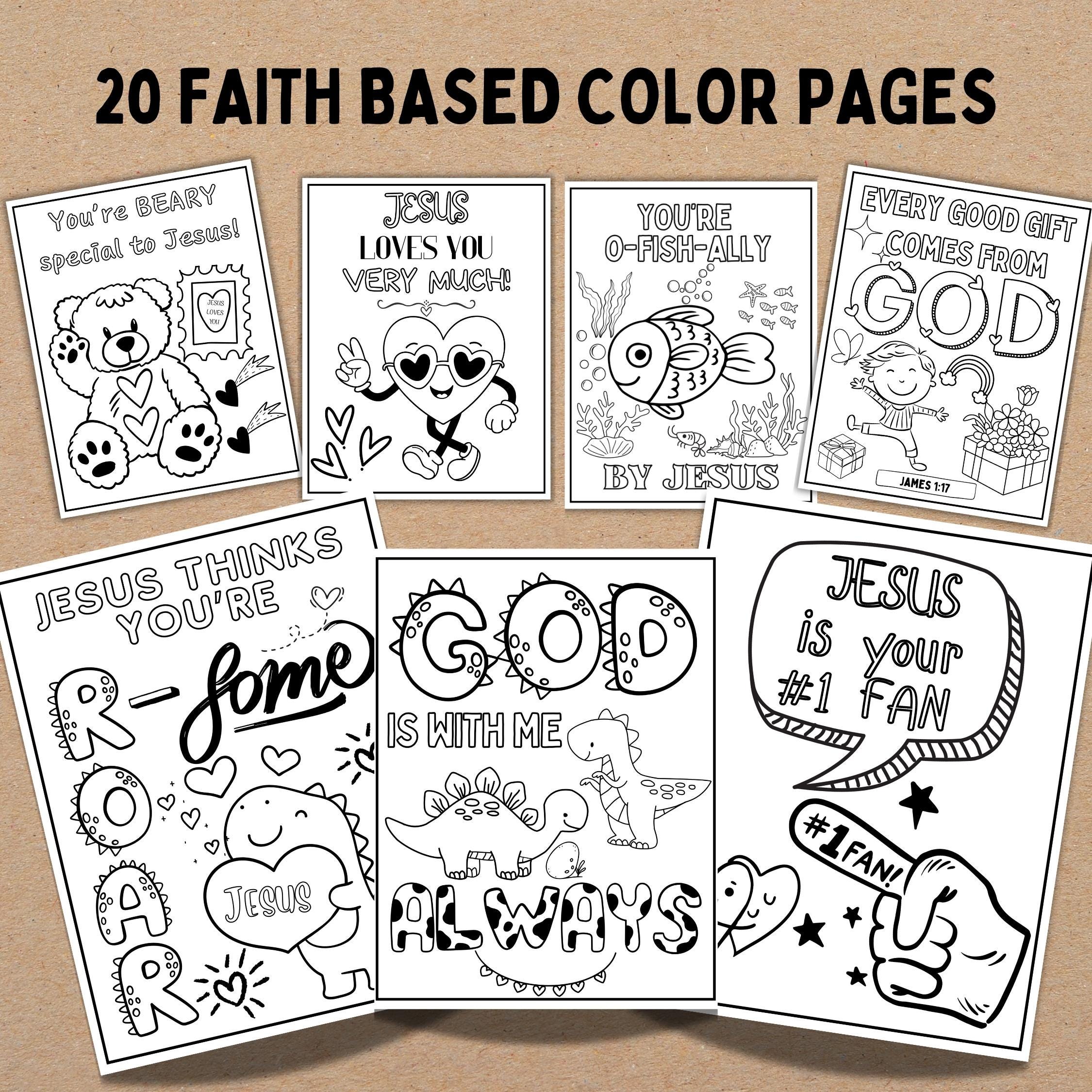 Valentines Day Faith Jesus Coloring Pages Kids, Christian Coloring ...