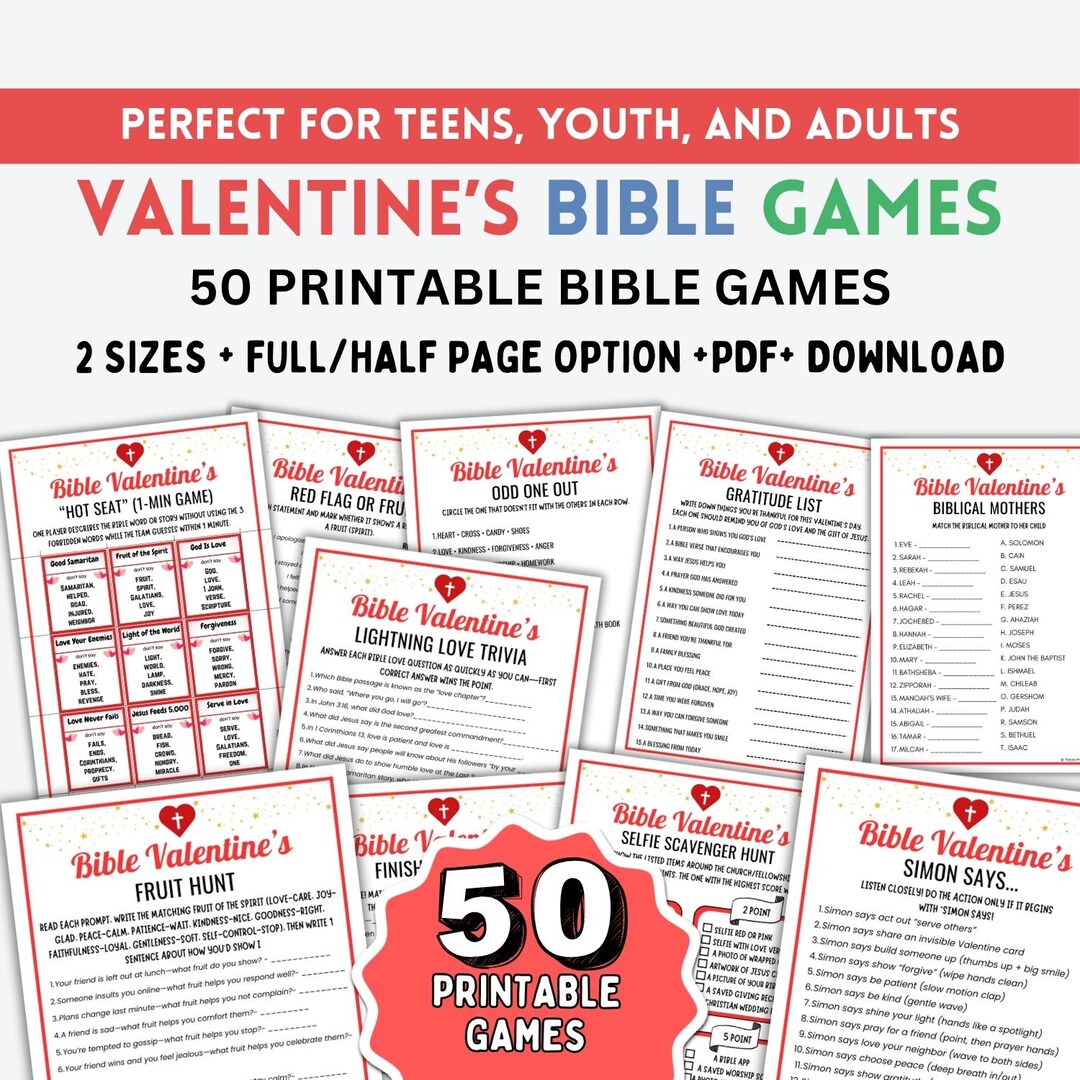 Bible Valentine's Day Games, Christian Youth Group Activities ...