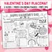 Kids Valentines Day Placemat, Activity Sheet (printable Download) - Etsy
