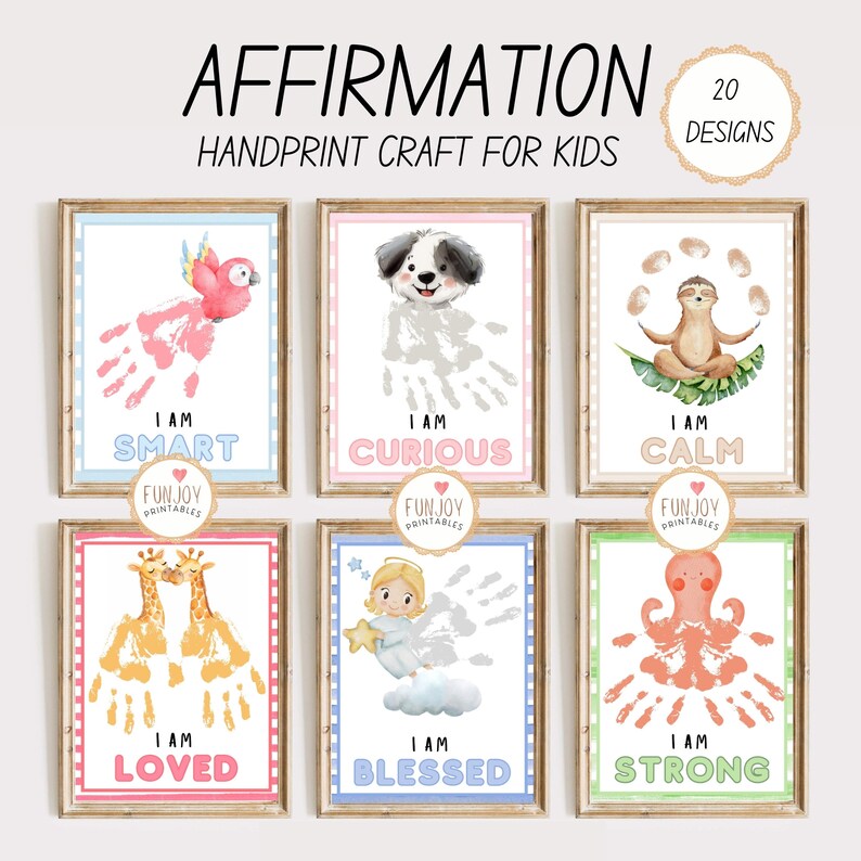 Affirmation Handprint Craft, Positive Affirmations for Kids ...