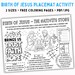 Nativity Activity Placemat Printable, Christmas Coloring Page for Kids ...
