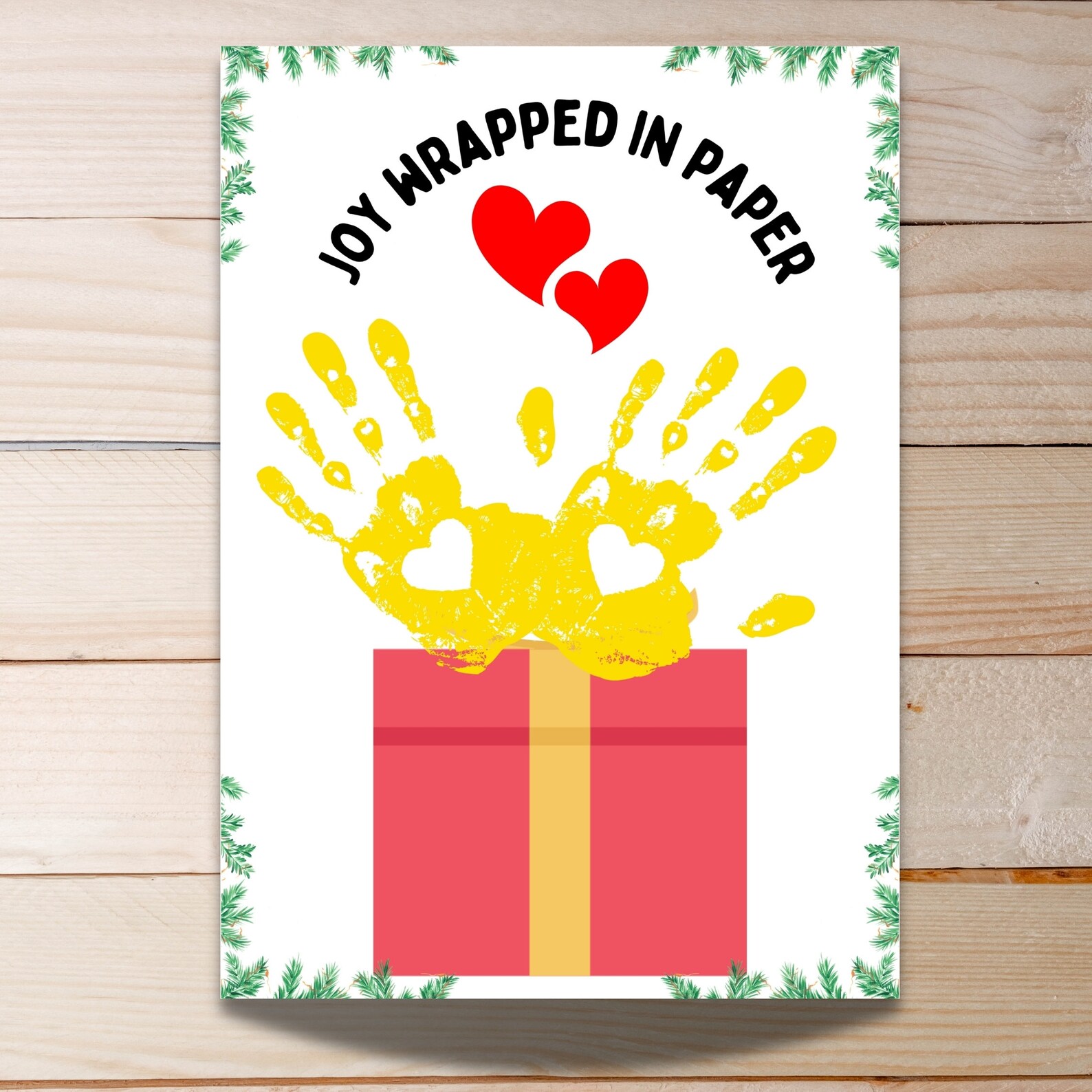 Christmas Handprint Craft, PRINTABLE Christmas Activity for Kids ...